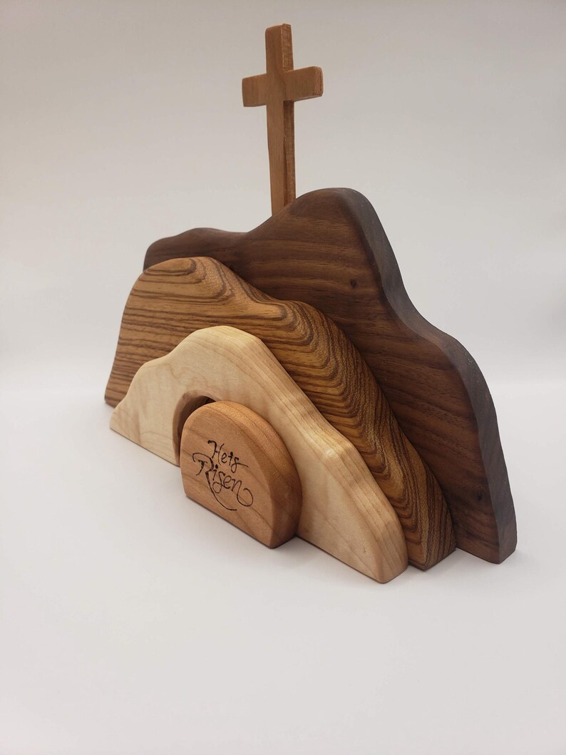 Handmade Wooden Empty Tomb Display: Easter Resurrection Scene Decor - Etsy