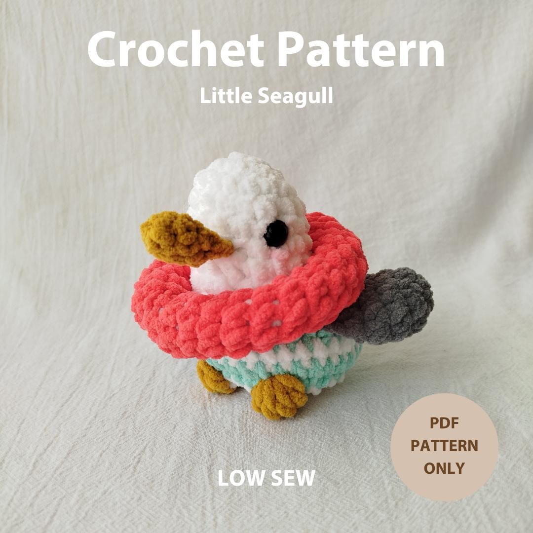 Amigurumi Seagull Pattern PDF – “little Seagull” Crochet Doll | Easy ...