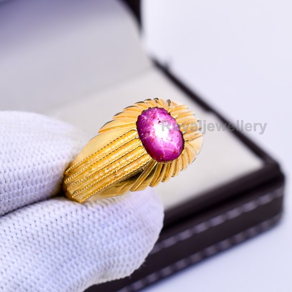 Mens Natural Ruby Ring - Etsy