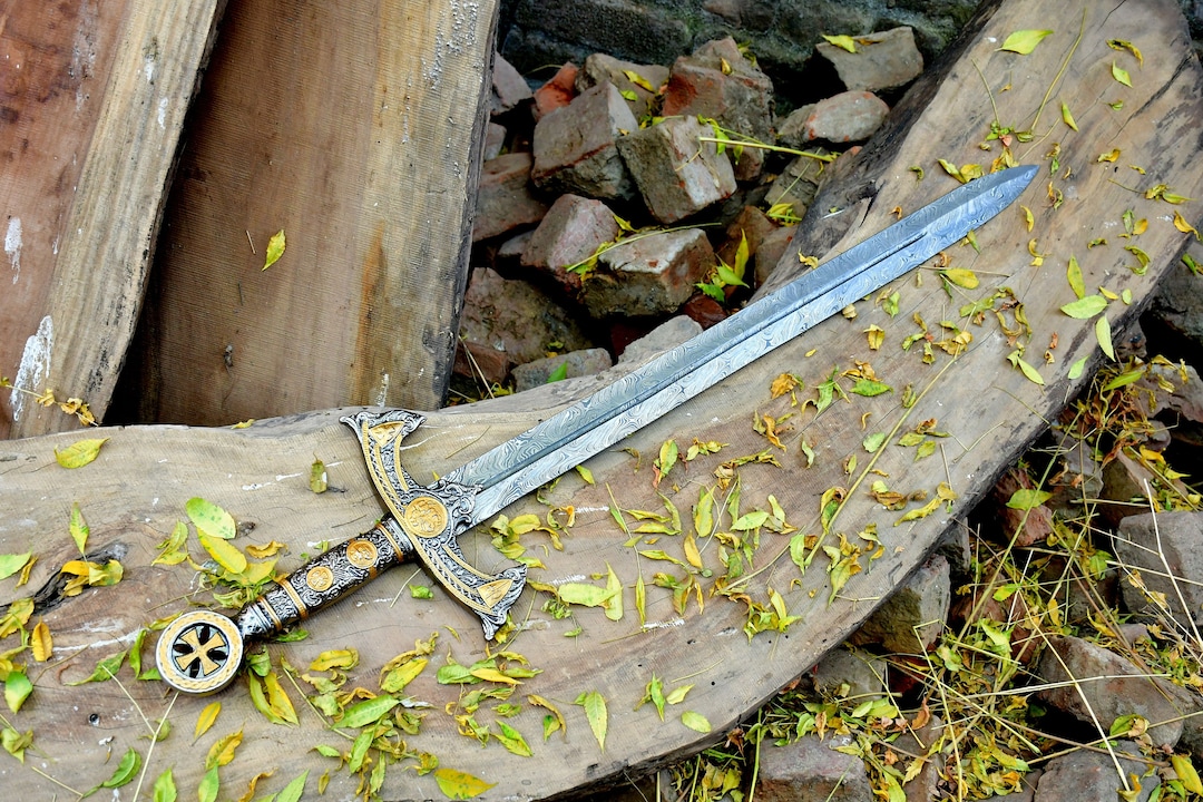 Templar Knights Sacred Holy Sword Crusaders MEDIEVAL Sword - Etsy