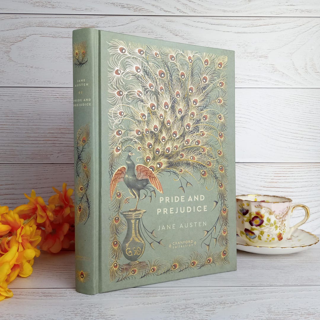 Jane Austen, Pride and Prejudice, CRANFORD COLLECTION Book, Rare Gift Edition, Deluxe Embossed ...