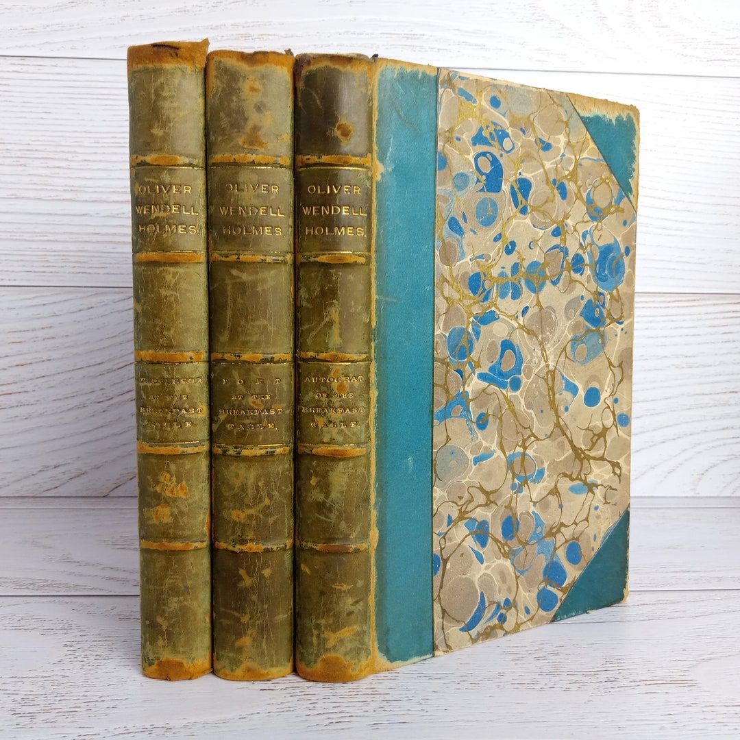 Oliver Wendell Holmes Authentic Victorian Paterson Set of Breakfast Table Classics the Autocrat ...