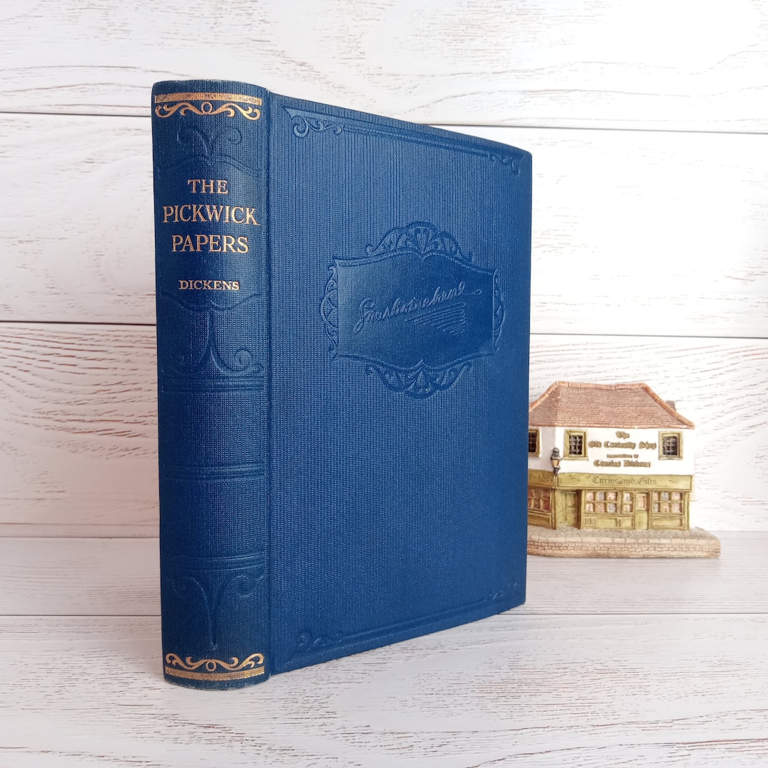 Charles Dickens Pickwick Papers Nice Clean Vintage 1930s Edition Blue ...
