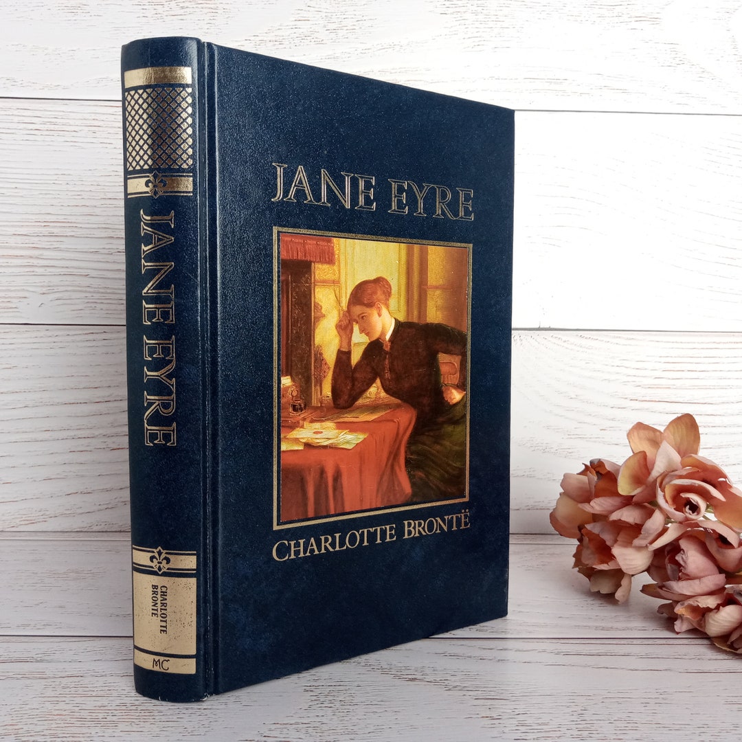 Charlotte Bronte Jane Eyre Vintage 1986 Blue Hardcover Classic the ...