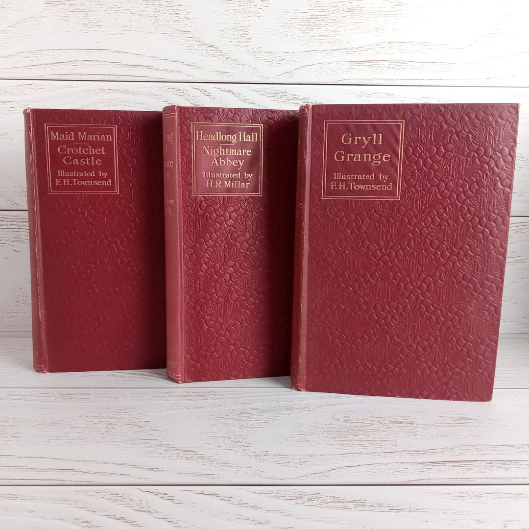 Thomas Love Peacock Tidy and Clean Antique 3-book Set Nightmare Abbey ...