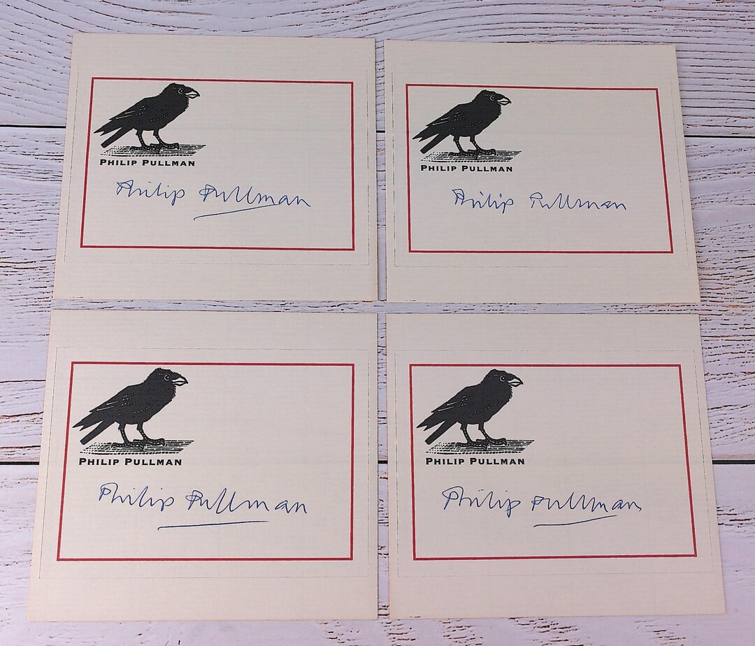 Philip Pullman, 4 X Original Author HAND SIGNED Bookplates: Book of ...