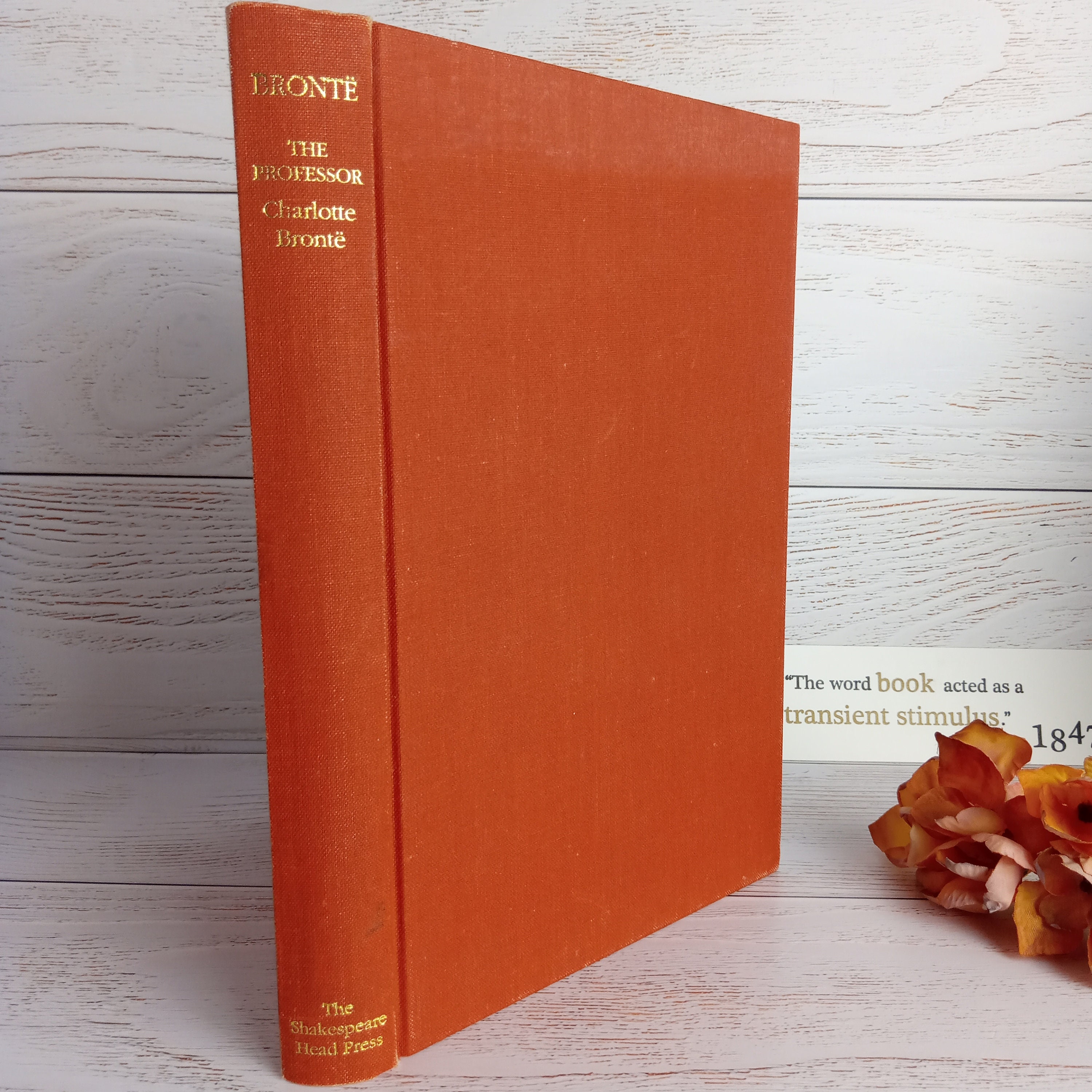 Charlotte Bronte Currer Bell SCARCE PRINTING the Professor Shakespeare ...