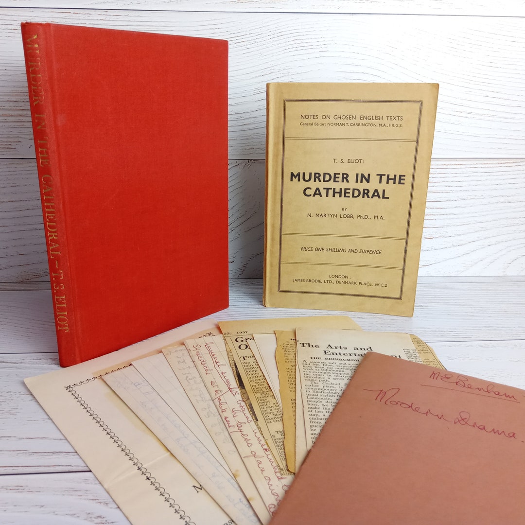 T. S. Eliot Murder in the Cathedral 1952 UNIQUE With Original Bundle of ...