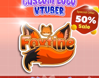 Vtuber Logo, Vtuber, Custom Vtuber Logo, Custom Logo, Vtuber Asset ...