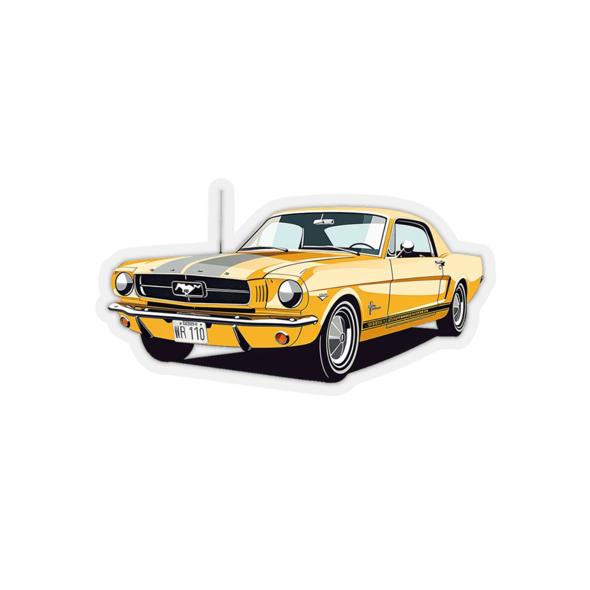 Classic Ford Mustang Sticker: Iconic Design for Muscle Car Enthusiasts ...