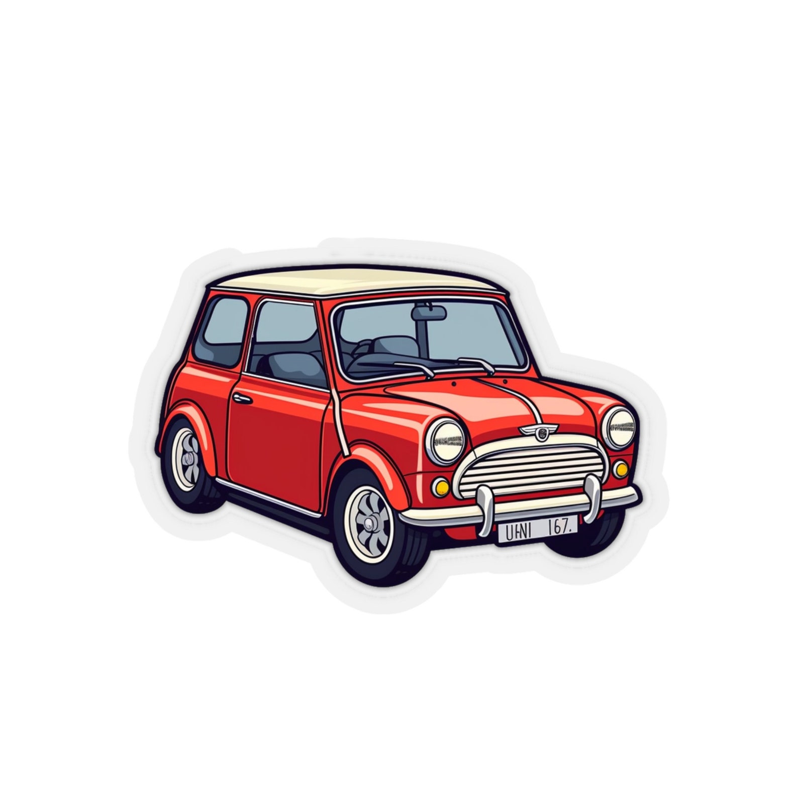 Vintage Mini Cooper Classic Sticker: Timeless Charm and British ...