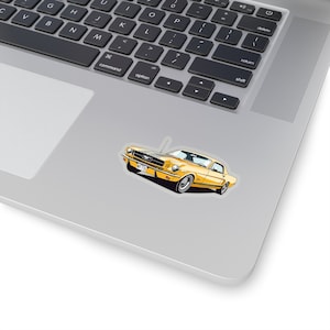 Classic Ford Mustang Sticker: Iconic Design for Muscle Car Enthusiasts ...