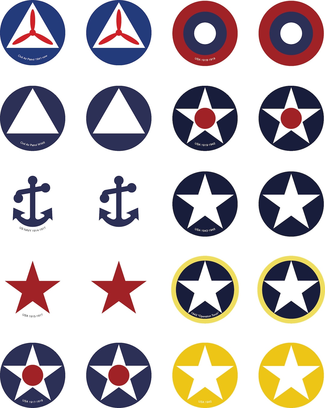 Ultimate US Air Force Roundel Collection: 1915-1942 Digital Files ...