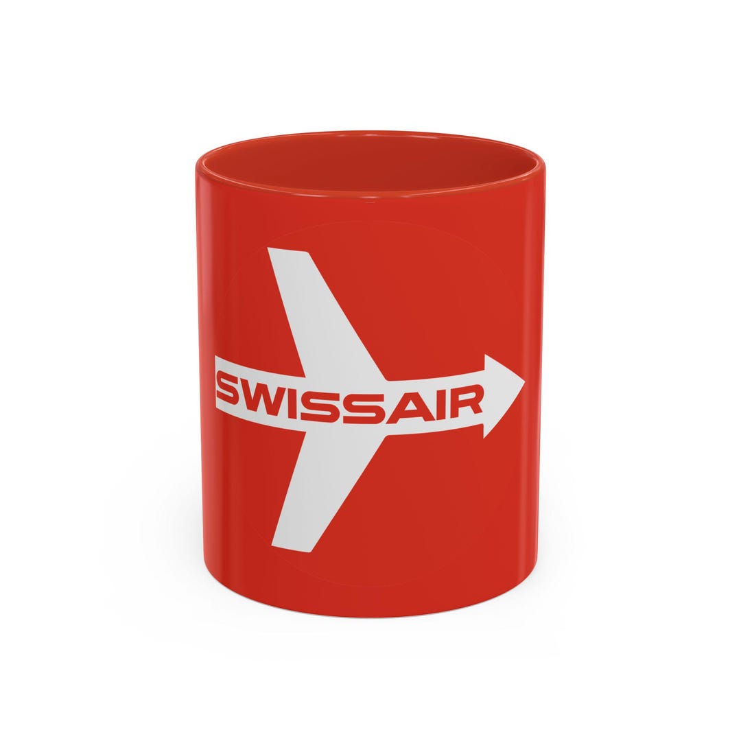 Vintage Swissair Logo Coffee Mug: Aviation History Gift - Etsy