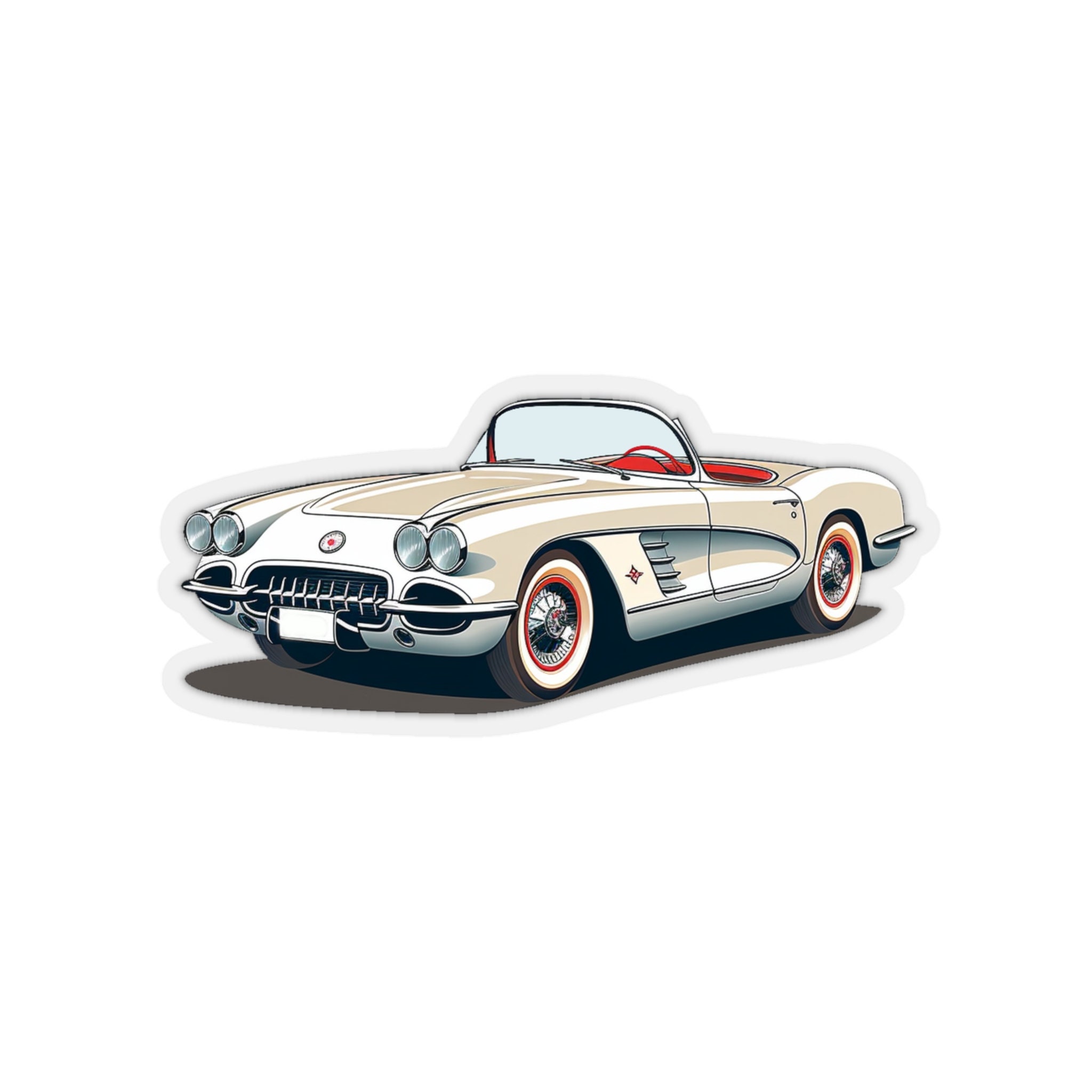 Classic Chevrolet Corvette Sticker: Timeless Elegance and Unmatched ...