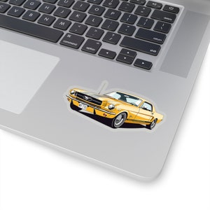Classic Ford Mustang Sticker: Iconic Design for Muscle Car Enthusiasts ...