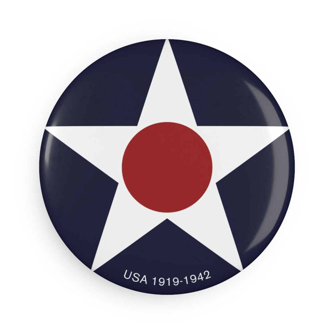 Authentic 1919-1942 USAF Star Roundel Magnet - Dark Blue Heritage ...