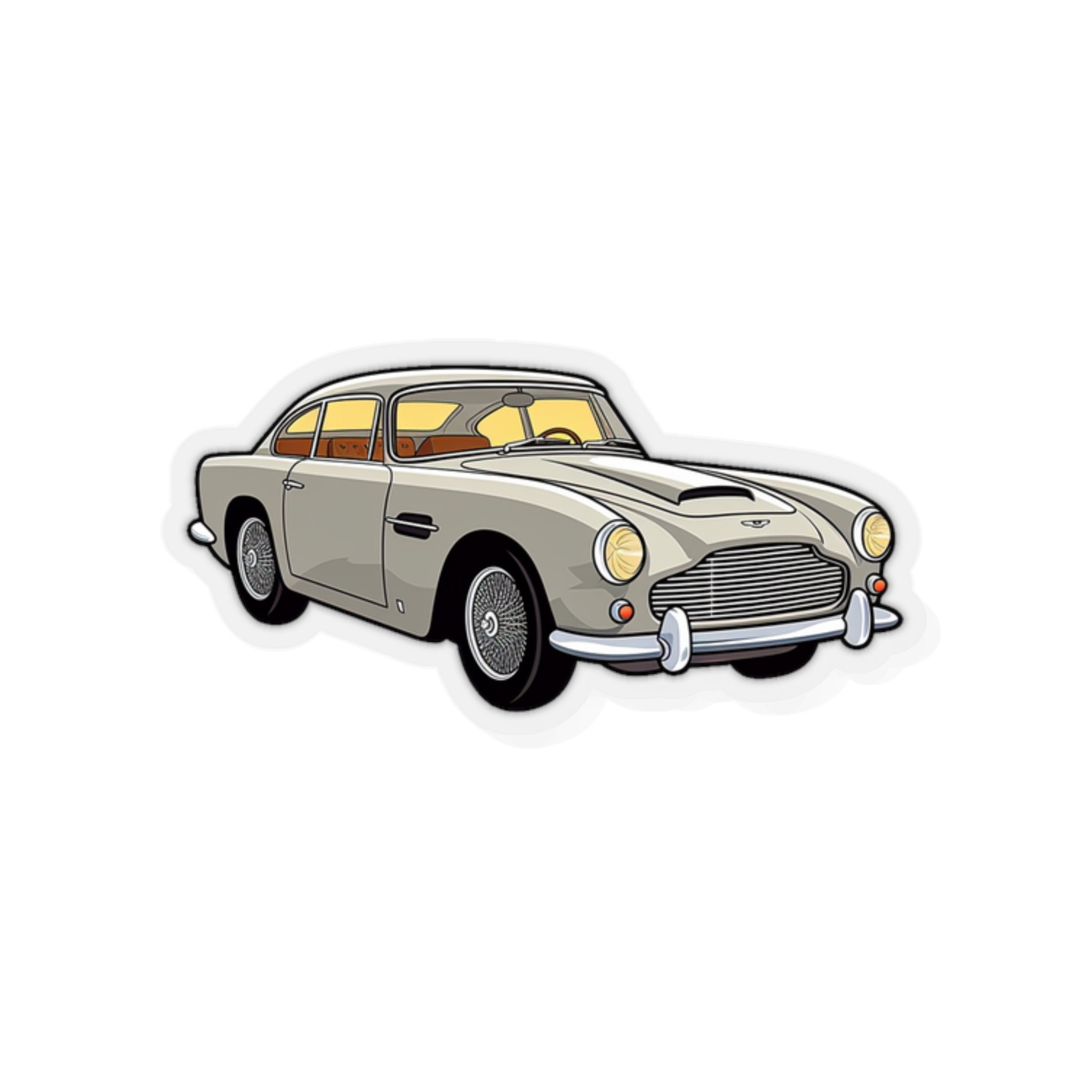 Iconic Aston Martin DB5 Sticker: Timeless Elegance and British Luxury ...