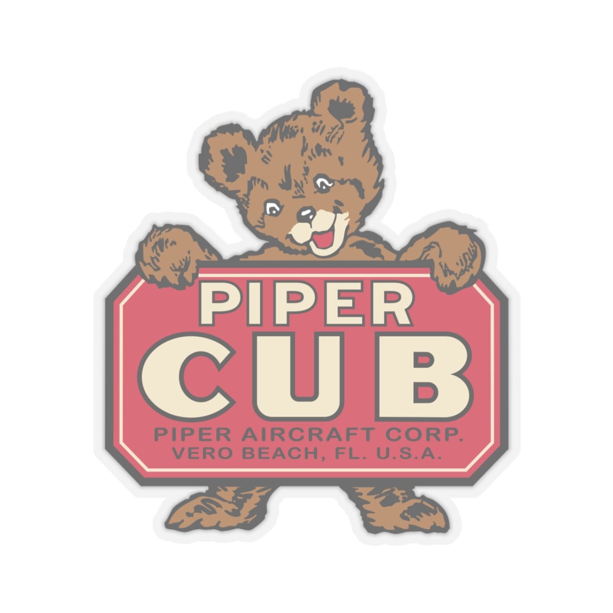 Piper Cub Aviation Sticker - Etsy