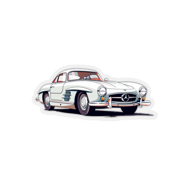 Vintage Mercedes-benz 300SL Sticker: Timeless Elegance and Automotive ...