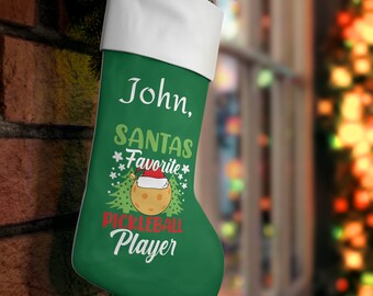 Pickleball Holiday Stocking Pickleball Christmas Stocking - Etsy