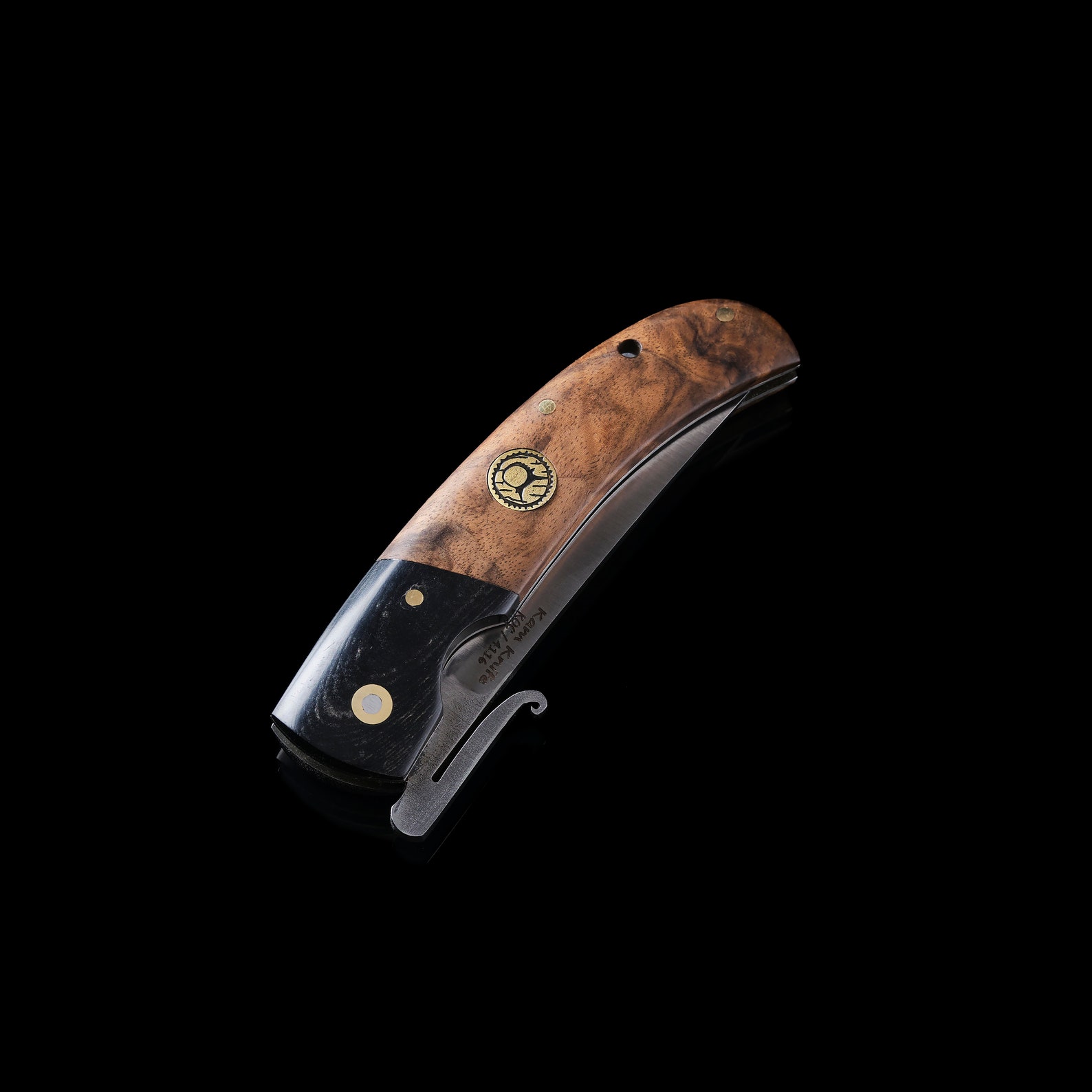 Traditional Design Folding Pocket Knife Root Walnut Wooden - Etsy