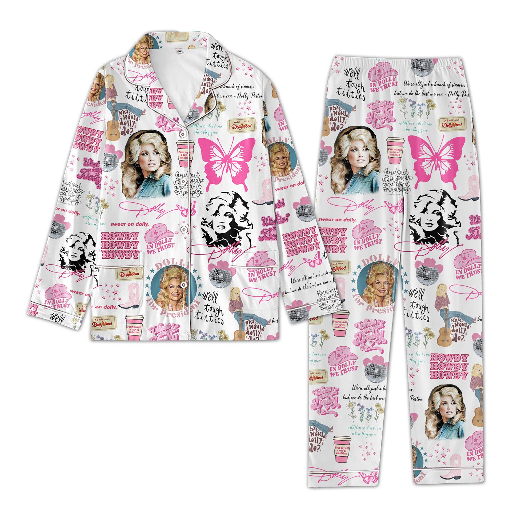 Dolly Parton In Dolly We Trust Pajamas Set sold by Alluring Florentia ...