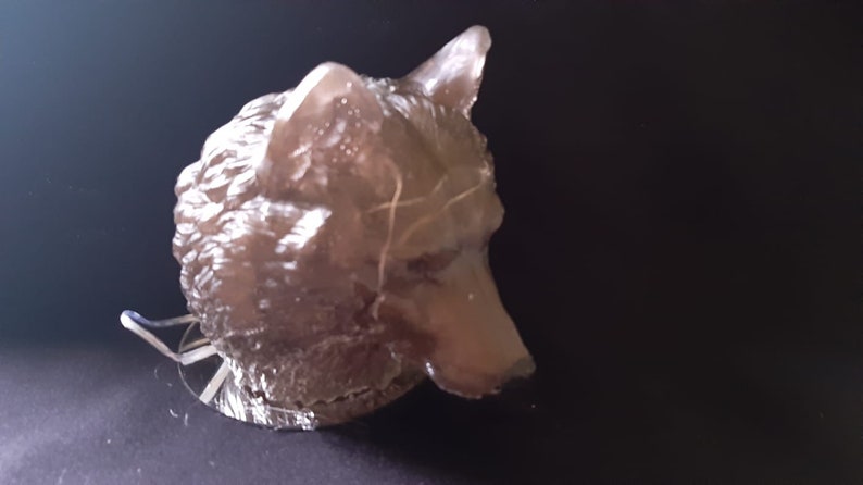 Wolf Head Sculpture With LED Lighting - Etsy