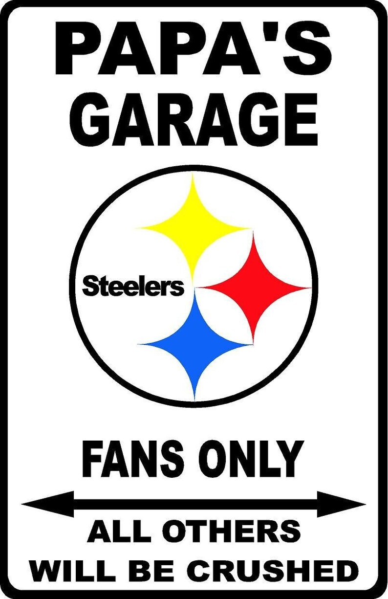 Steelers Personalized Metal Sign 12x18 - Etsy