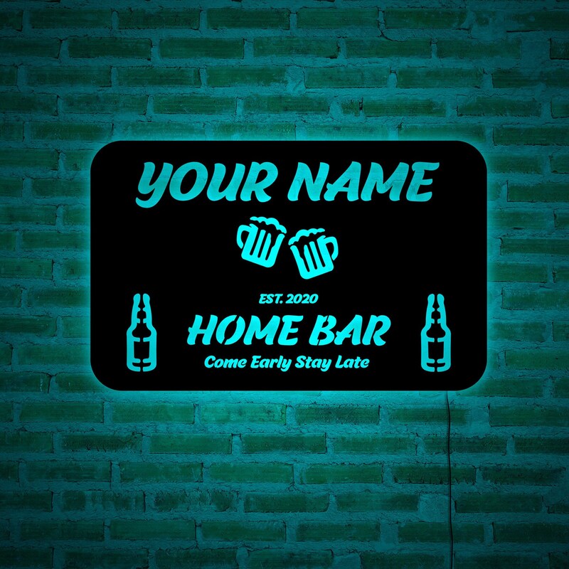 Custom Bar Sign - Etsy