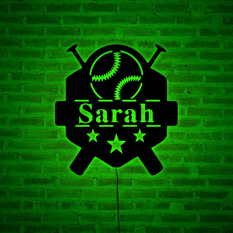 Softball Wall Decal - Etsy