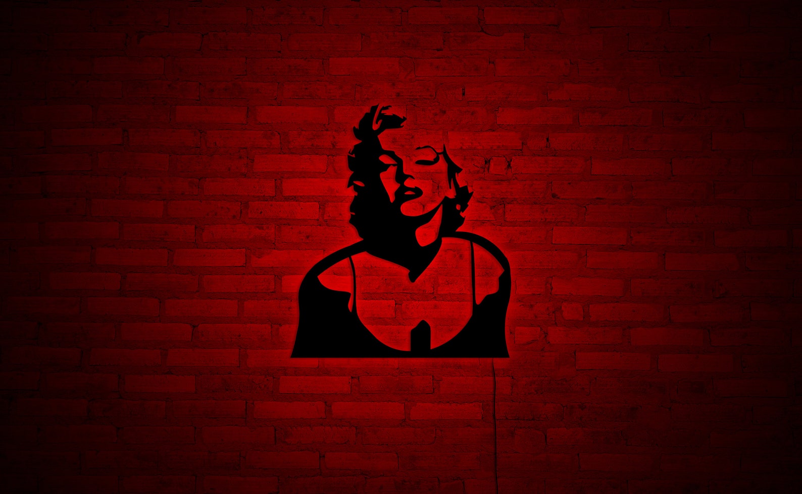 Marilyn Monroe Wall Art With LED Lights, Marilyn Monroe Decor Wall Sign ...