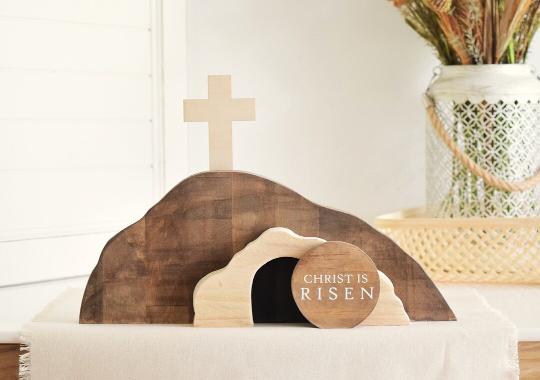Handmade Wooden Resurrection Tomb Christ is Risen Religious Easter ...