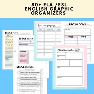 Reading Comprehension Worksheets Graphic Organizer Templates (80+) - Etsy