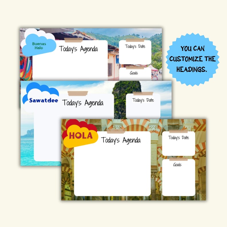 Classroom Slides Daily Slides Teacher Templates Cultural Diversity - Etsy