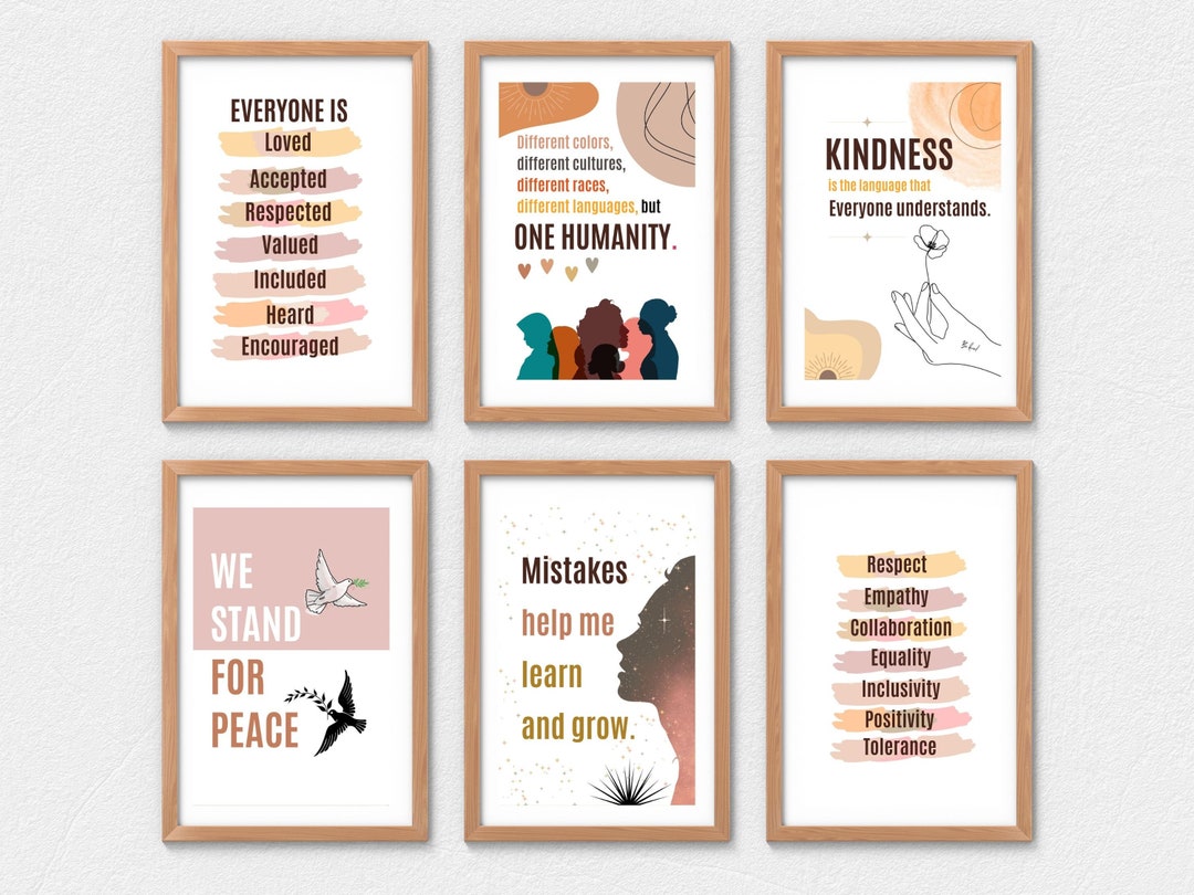 Inclusive Classroom Decor Boho Classroom Poster Class Decor - Etsy
