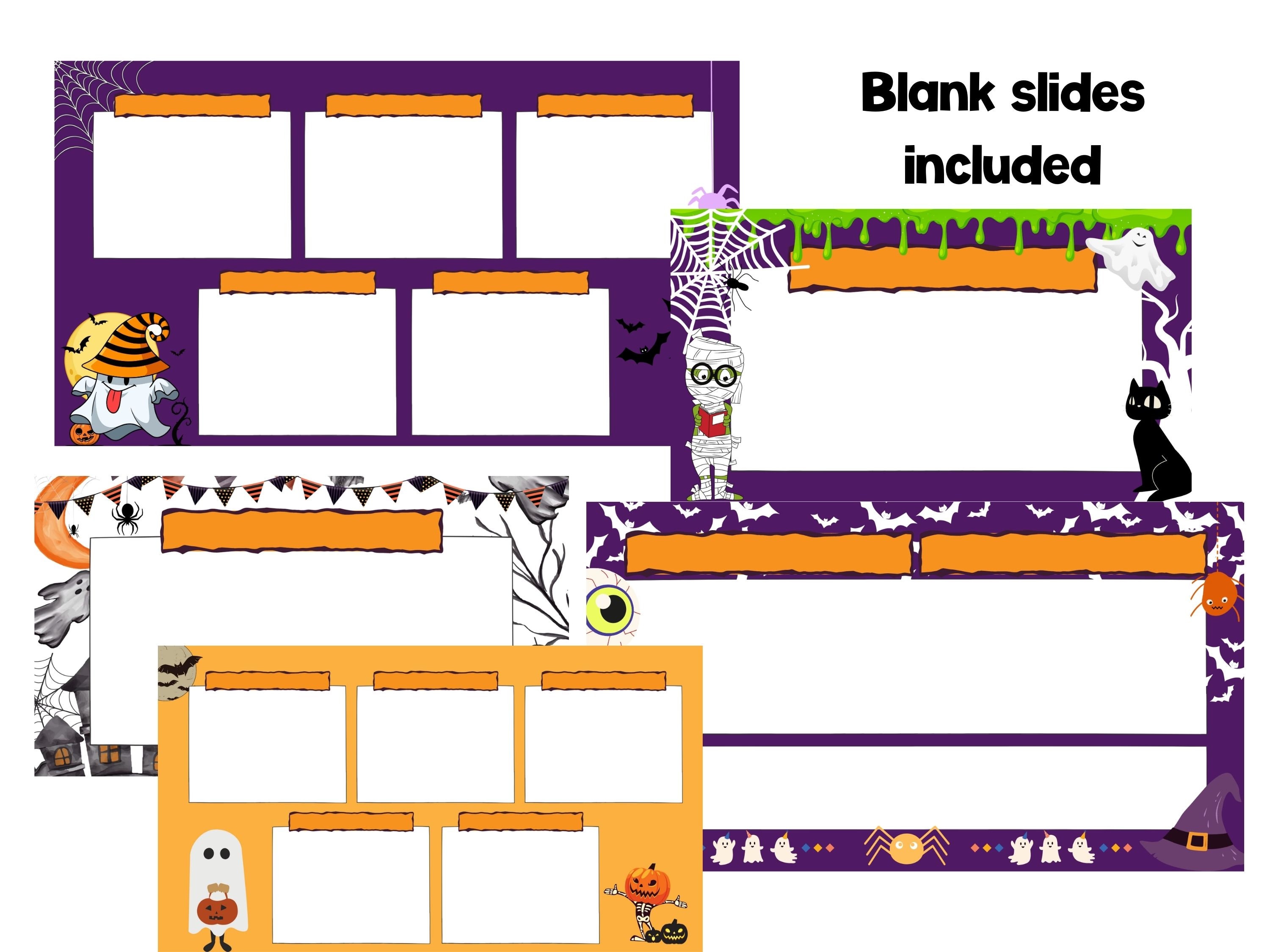 Google Slides Template Classroom Teacher Slide Deck Halloween Slides - Etsy
