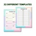 Vocabulary Template Worksheet Vocabulary List Notebook Template Planner ...