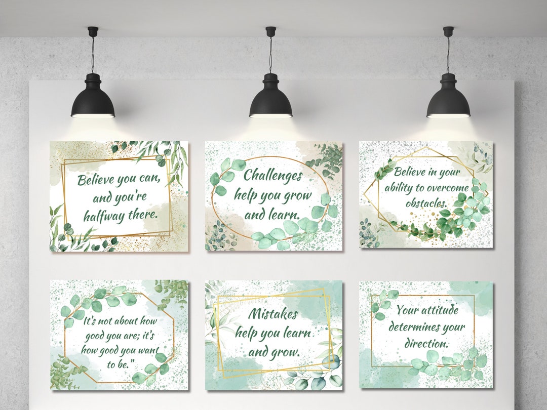 Classroom Poster Set Growth Mindset Poster Class Decor - Etsy