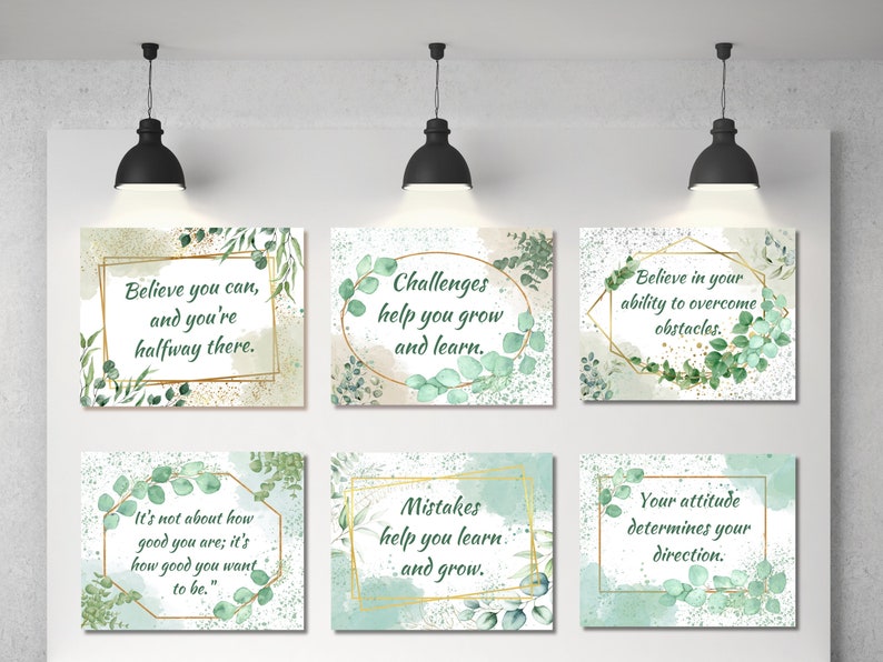 Classroom Poster Set Growth Mindset Poster Class Decor - Etsy