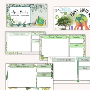 Google Slides Teacher Planner Template, Year-long Classroom Daily ...