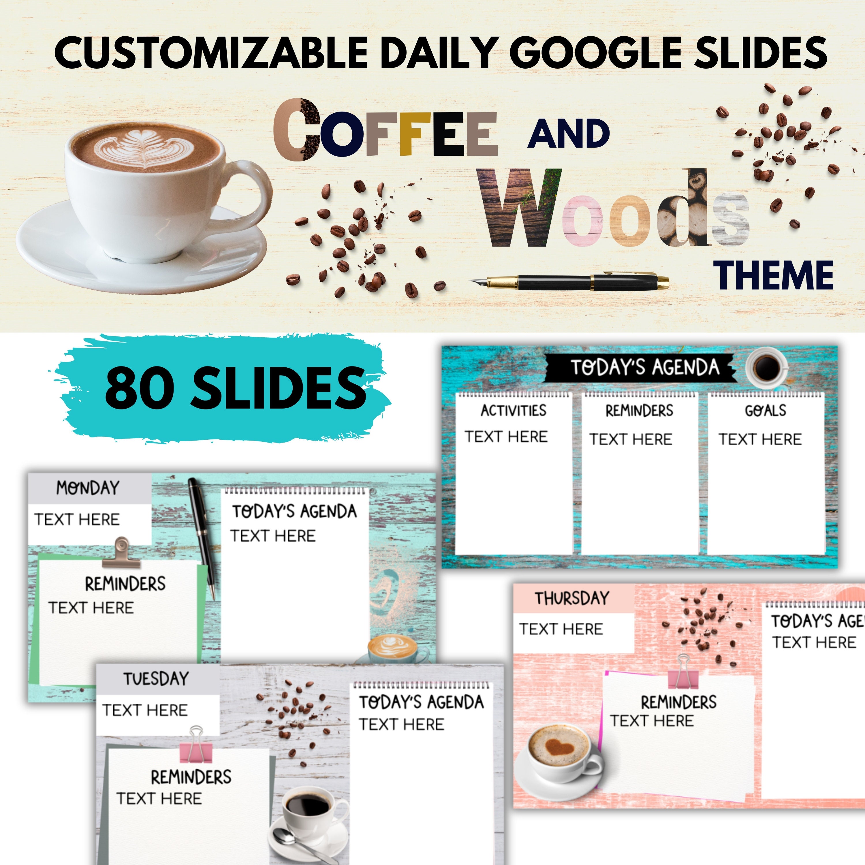 Google Slides Classroom Daily Agenda Slides Template - Etsy