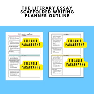 Literary Essay Planner Printable Template Writing Organizer - Etsy