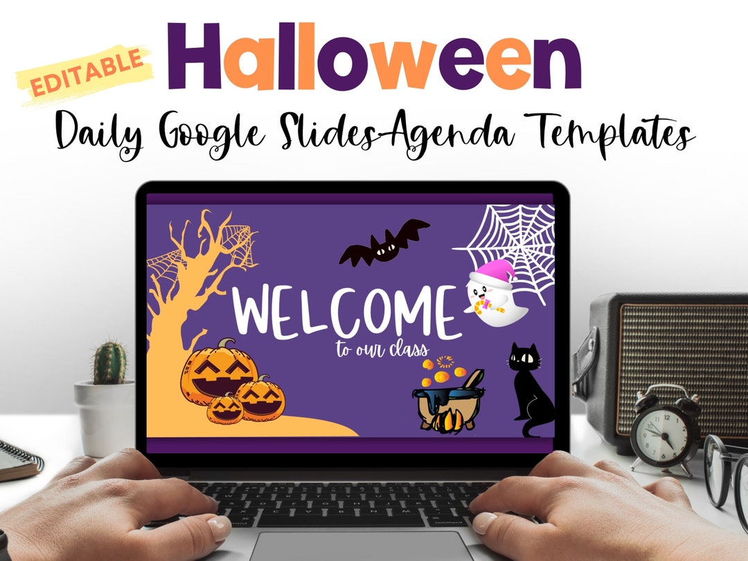 Google Slides Template Classroom Teacher Slide Deck Halloween Slides - Etsy