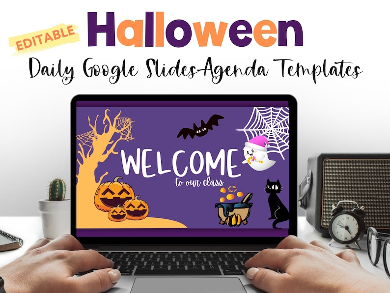 Google Slides Template Classroom Teacher Slide Deck Halloween Slides - Etsy