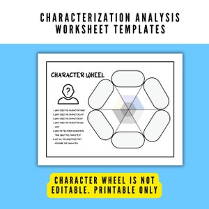 Character Sheet Characterization Template English Graphic Organizer ...