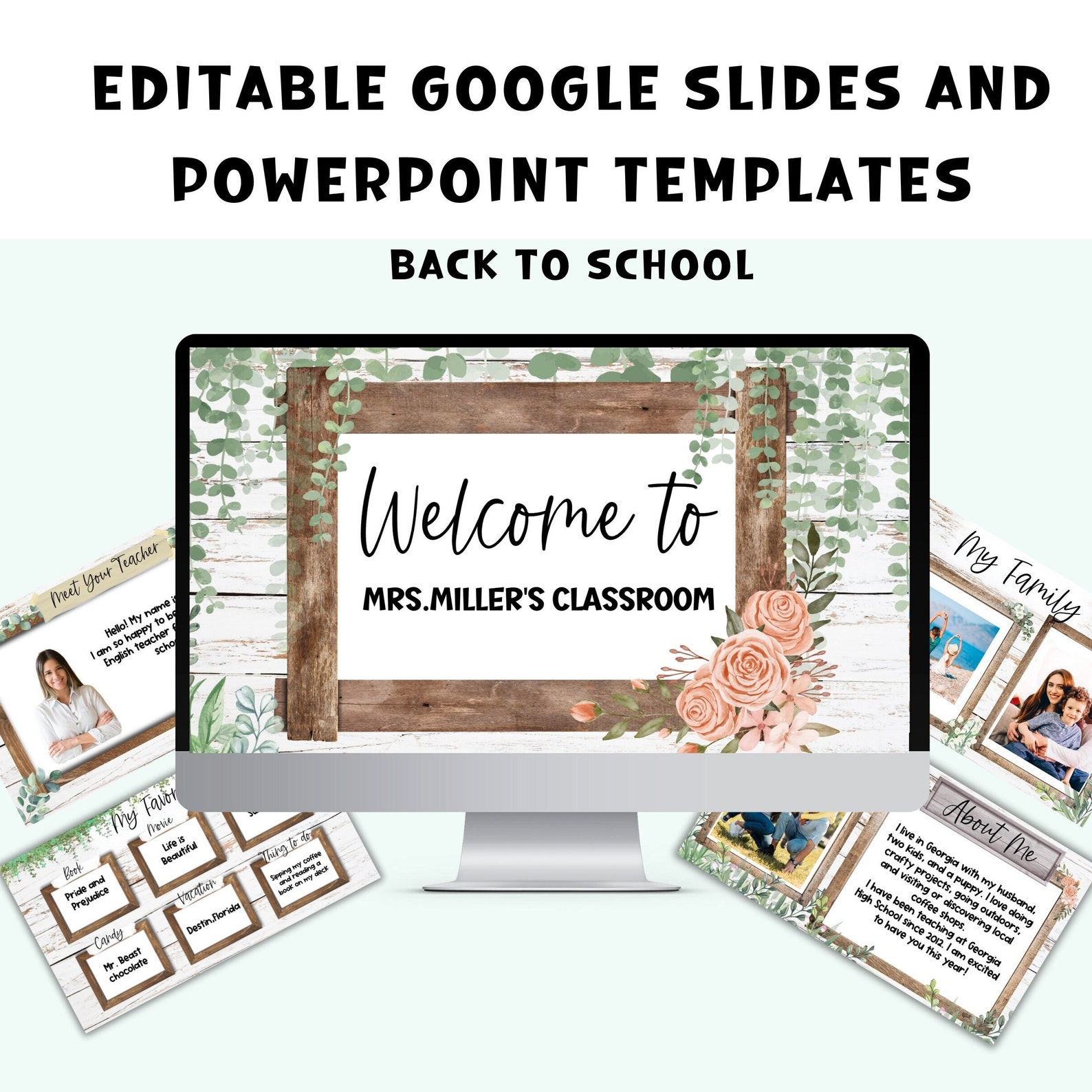 Back to School Slideshow Welcome Back to School Google Slides - Etsy