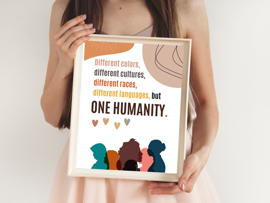 Classroom Poster Humanity Art Motivational Posters for Classroom - Etsy