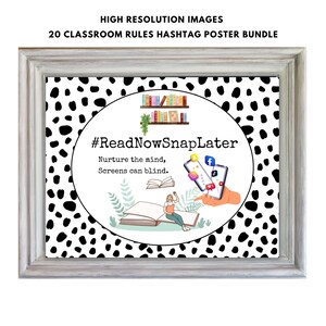 Hashtag Classroom Rules Posters for Bulletin Boards, Class Decor ...