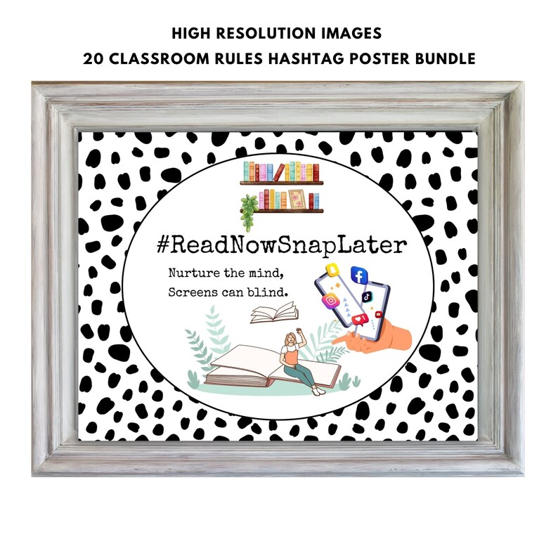 Hashtag Classroom Rules Posters for Bulletin Boards, Class Decor ...
